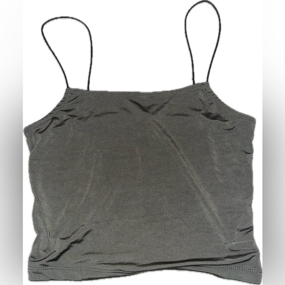 Primark | Tops | Spaghetti Strap Cropped Tank Top Army Green Primark ...